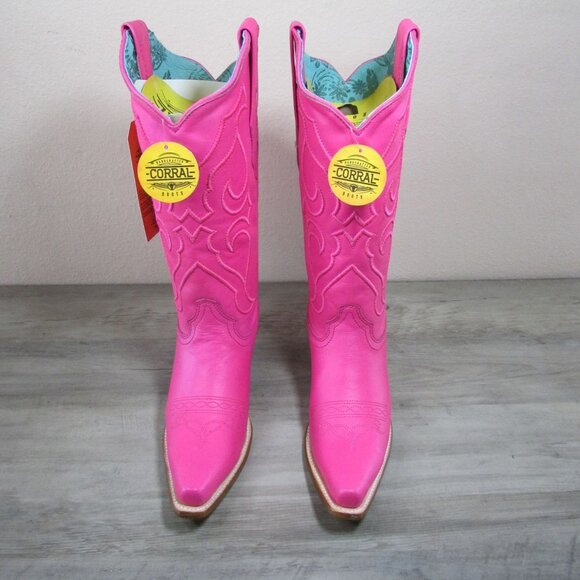 Corral | Shoes | Corral Womens Embroidered Snip Toe Cowboy Boots ...